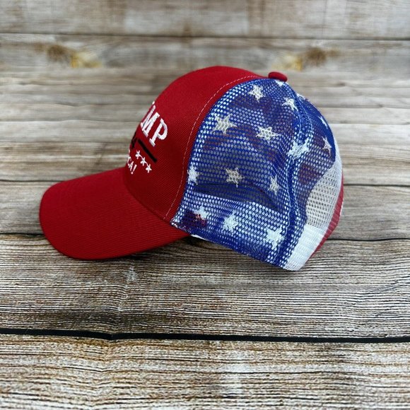 Trump | Accessories | Trump 224 Save America Red Mesh Snapback Hat Usa ...